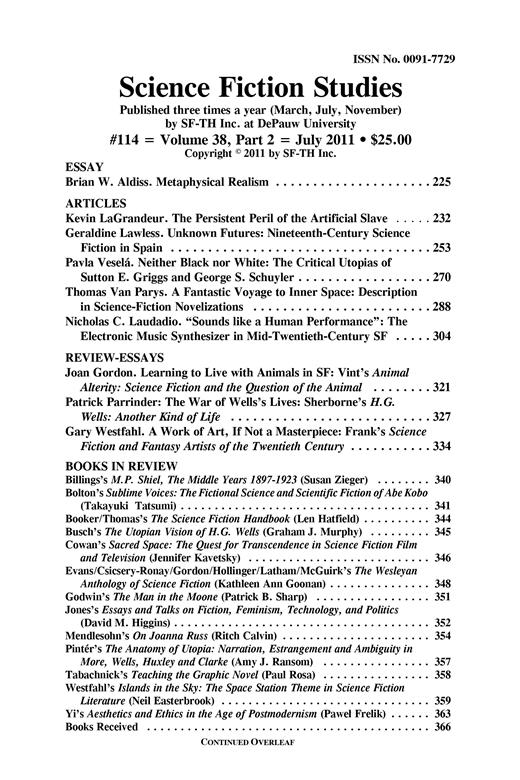 Review: The Wesleyan Anthology of Science Fiction, edited by Arthur B. Evans, Istvan Csicsery ...